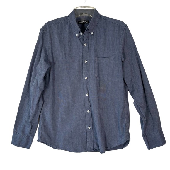 J Crew Shirts J Crew Mercantile Slim Flex Button Down Blue Dress